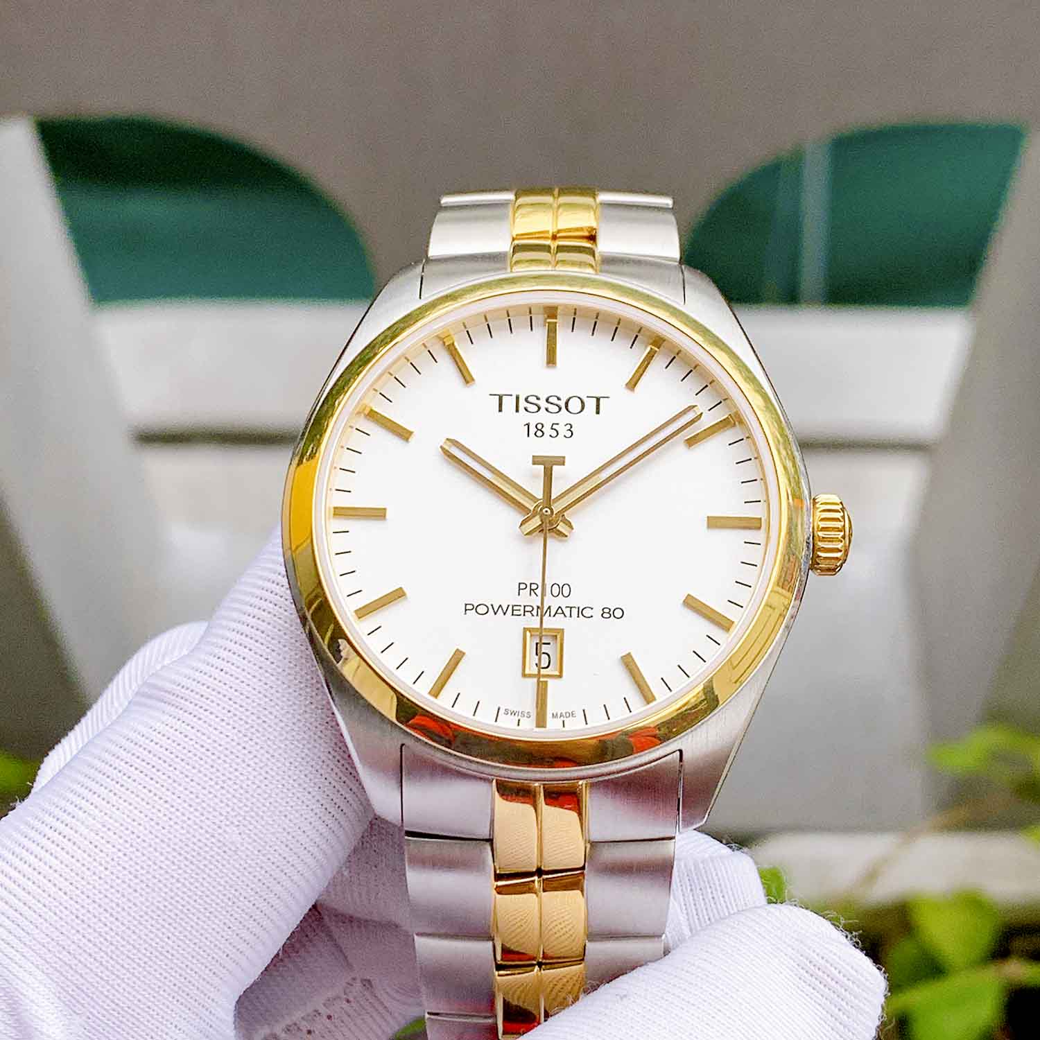 TISSOR PR 100 POWERMATIC 80 T101.407.22.031.00 T1014072203100 Like new